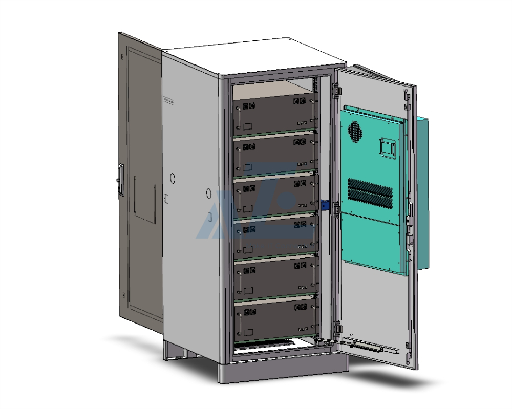 Solar Energy Lithium Battery and Inverter Storage Cabinet Solution | AZE